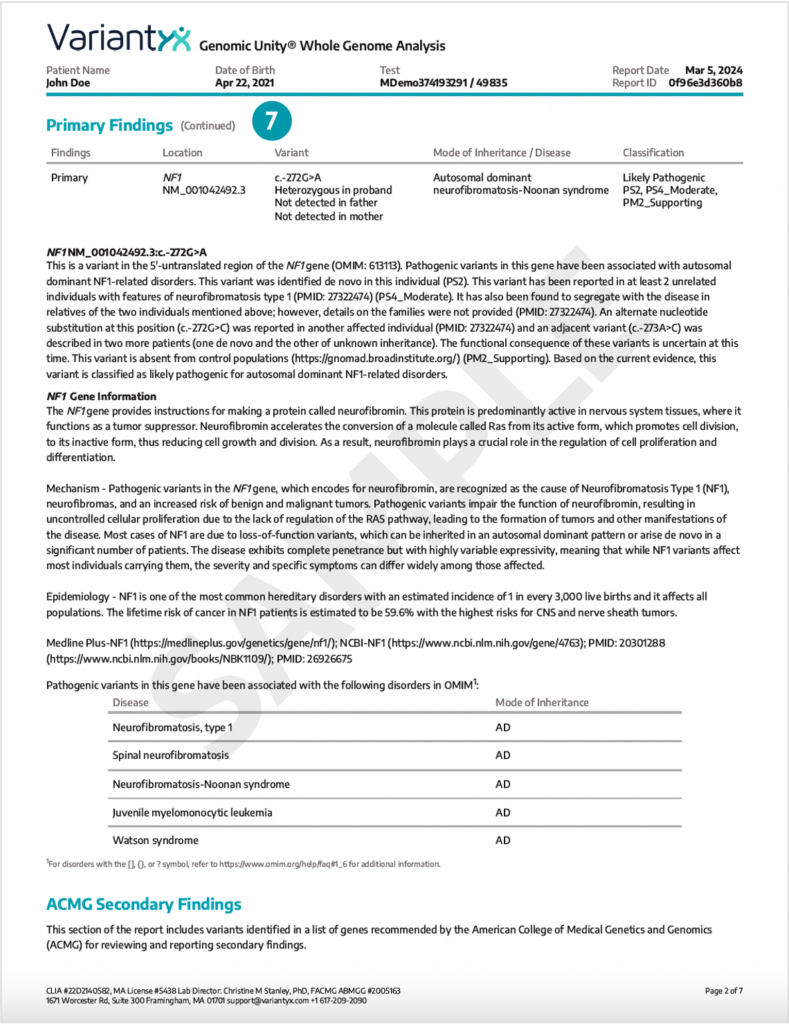 Understanding Variantyx Reports - Variantyx