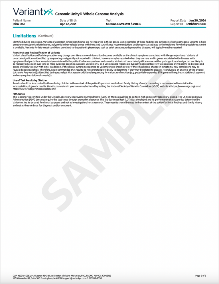 Understanding Variantyx Reports - Variantyx